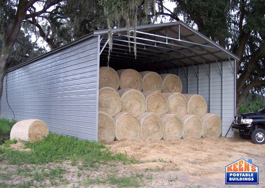 Hay Barn Front and Side View - Keen's Buildings