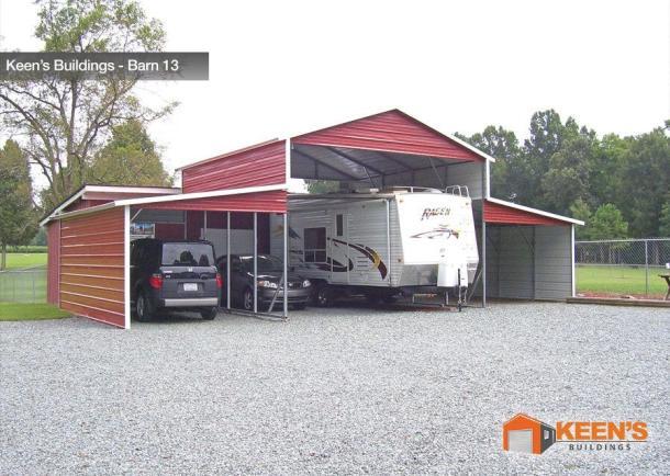 Metal Camper & RV Carports For Sale | Keen's Buildings