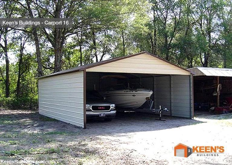 Boxed Eave Carports - A-frame Roof Style Carports For Sale Online