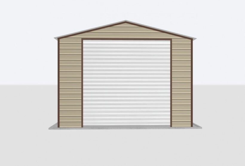 18X40X14 Metal Garage/ Workshop Installed - 18x40 Metal Building for Sale